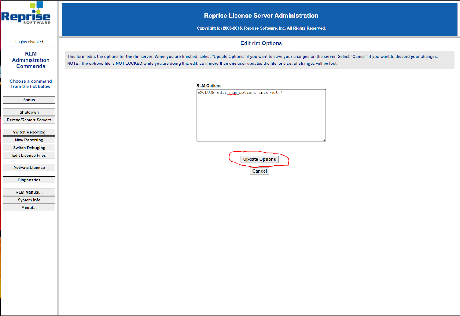 Q100675: Security Announcement - The RLM Web Server component is ...