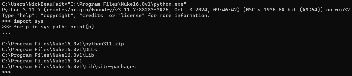 Q100716: How to resolve "DLL load failed while importing _ctypes" errors when launching Nuke on ...
