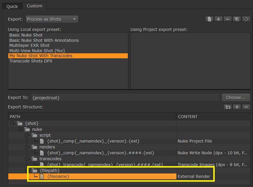 Q100505: Exporting sequences with original source clips as Read nodes in Nuke Studio/Hiero – Foundry