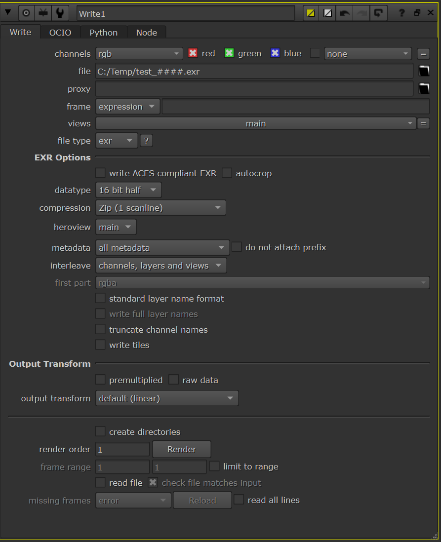 Q100419: Copying metadata from a source image into a sample EXR image ...