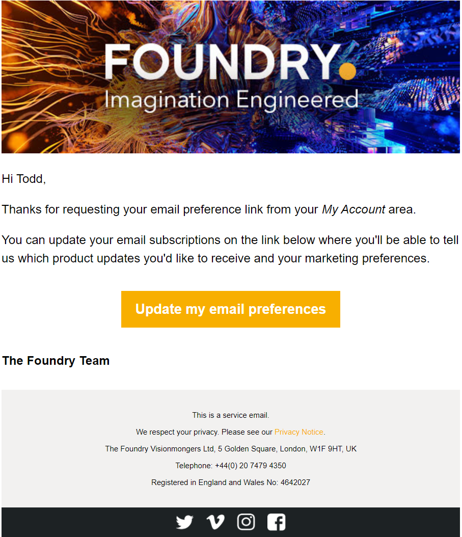 Q100627: Foundry マーケティングメールの購読または購読解除方法 – Foundry