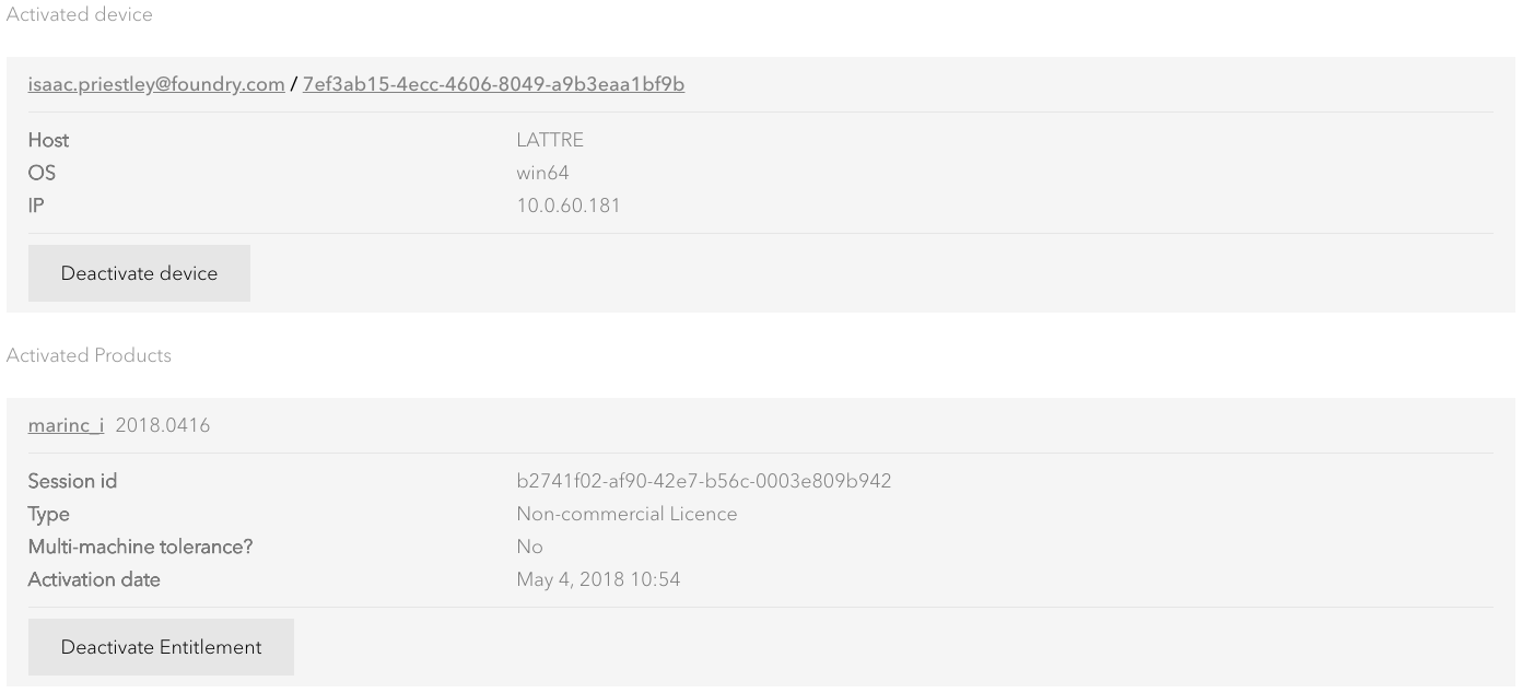 Q100422: How To Deactivate A Mari Non-Commercial Entitlement – Foundry